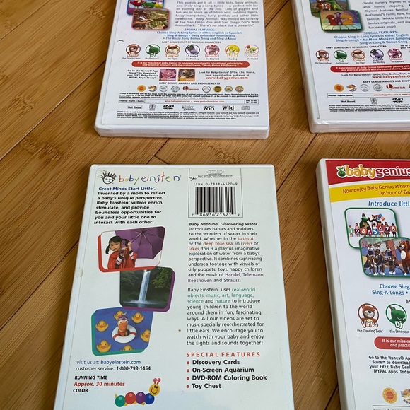 Media | Baby Genius Dvds Baby Einstein Dvd Baby Iq Dvd 6 Total 3 Are ...